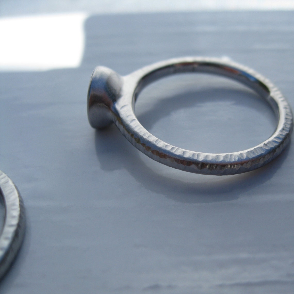 Platinum and Diamond Bezel Set Engagement Ring Pacific Ring - Etsy
