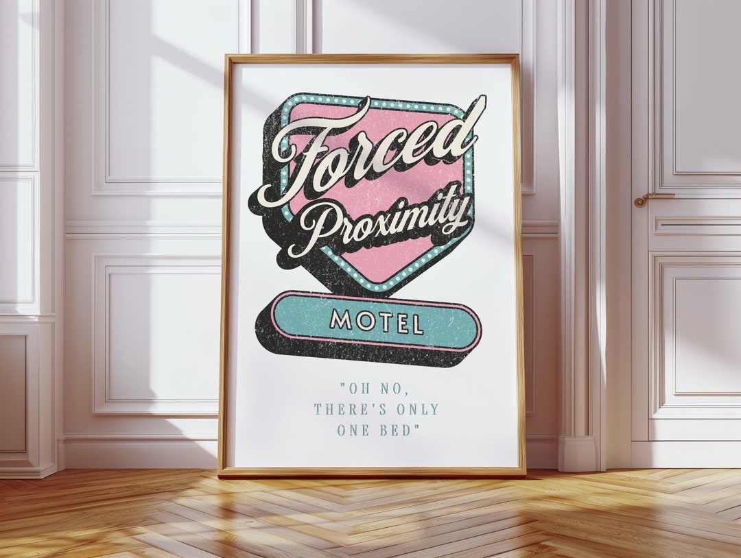 Forced Proximity Motel Digital Print| Book Trope Wall Art | There's ...