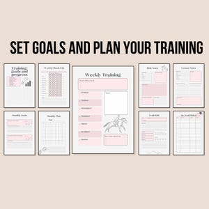 Equestrian Journal and Planner, Horse Training and Health Trackers (A4 ...