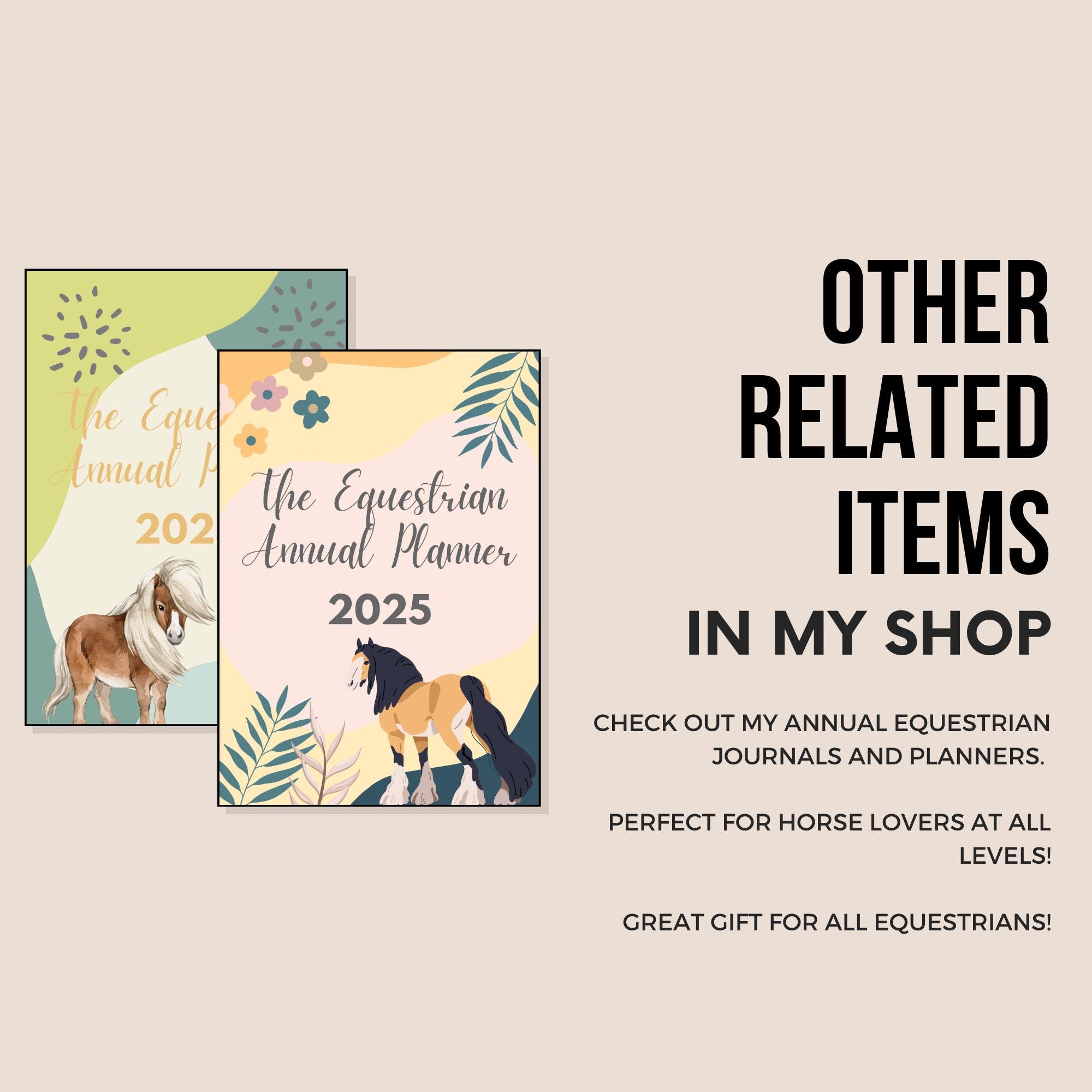 Equestrian Journal and Planner, Horse Training and Health Trackers (A4 ...