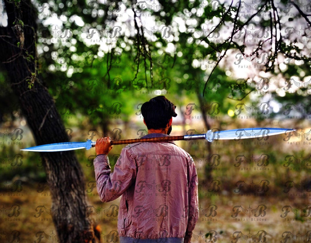 Hand-forged Double Side Blade Unique Spear Craft for Hunting Gift for ...