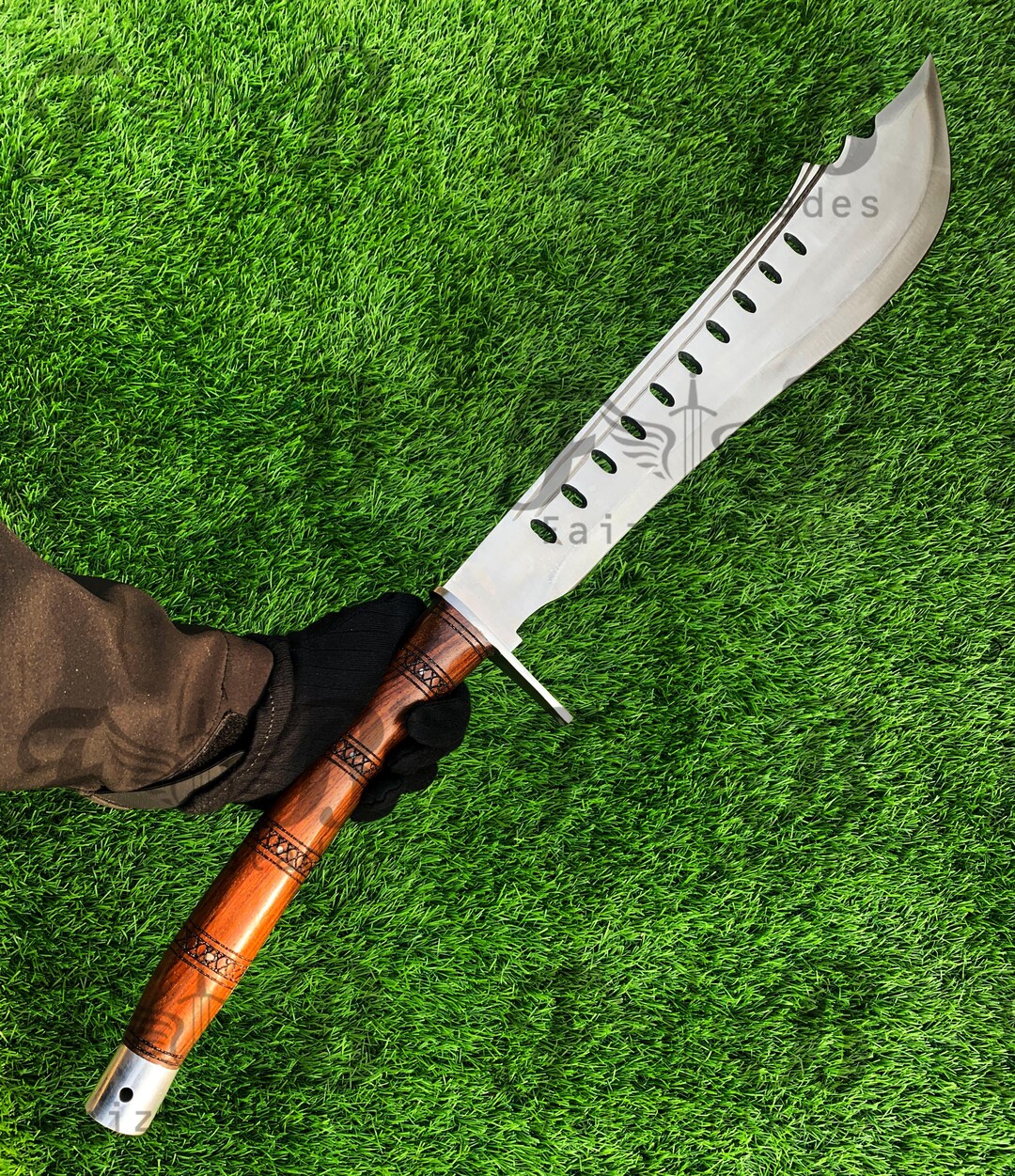 30" Inches Long Personalized Engraved Machete With Sheath High Carbon ...