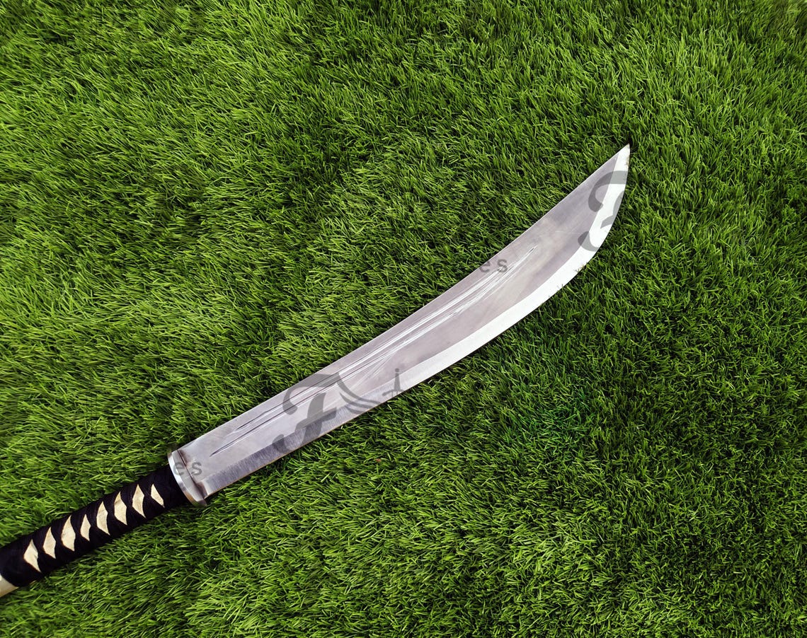 42" Inches Naginata Spear | Handmade High Carbon Steel Spear With ...