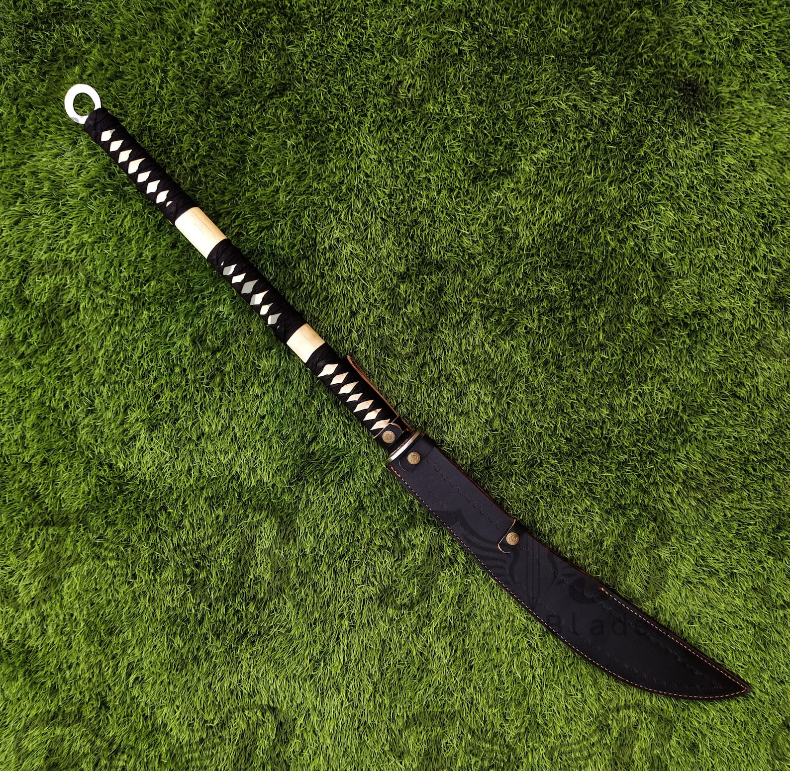 42" Inches Naginata Spear | Handmade High Carbon Steel Spear With ...