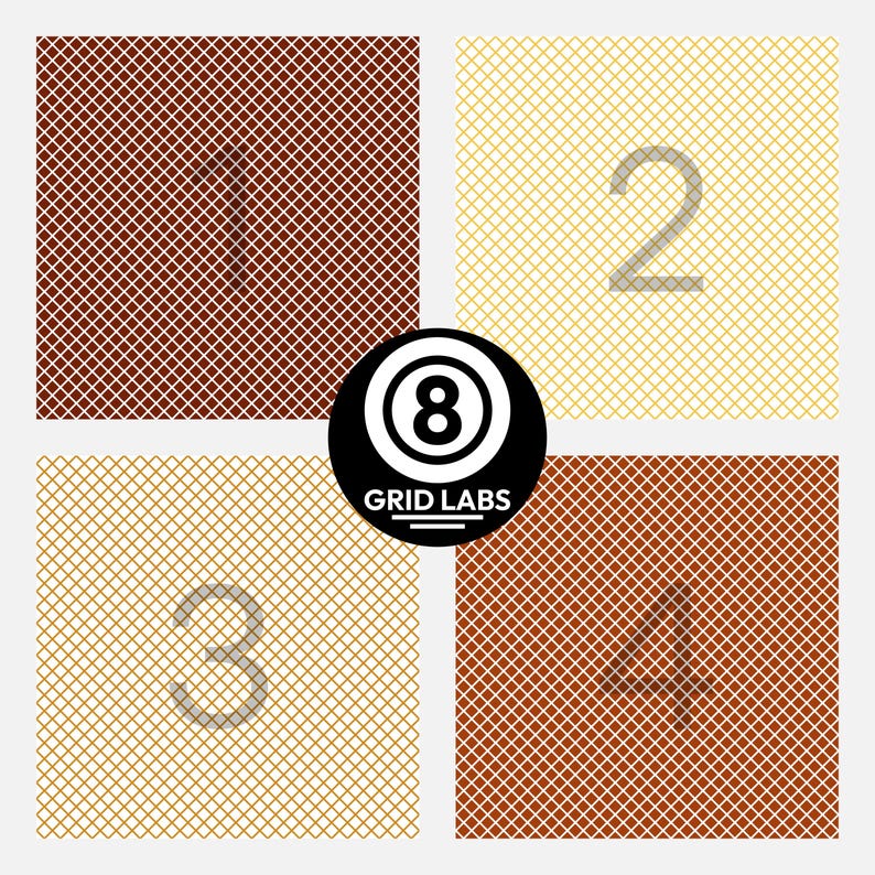 Fall Small Diagonal Grid Line Digital Papers 26 Seamless Square Autumn ...