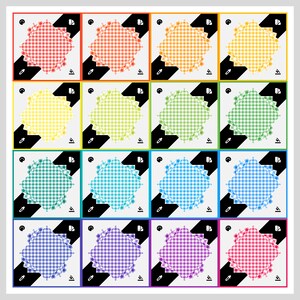 Rainbow Diagonal Gingham Variety Megabundle Digital Paper Patterns ...