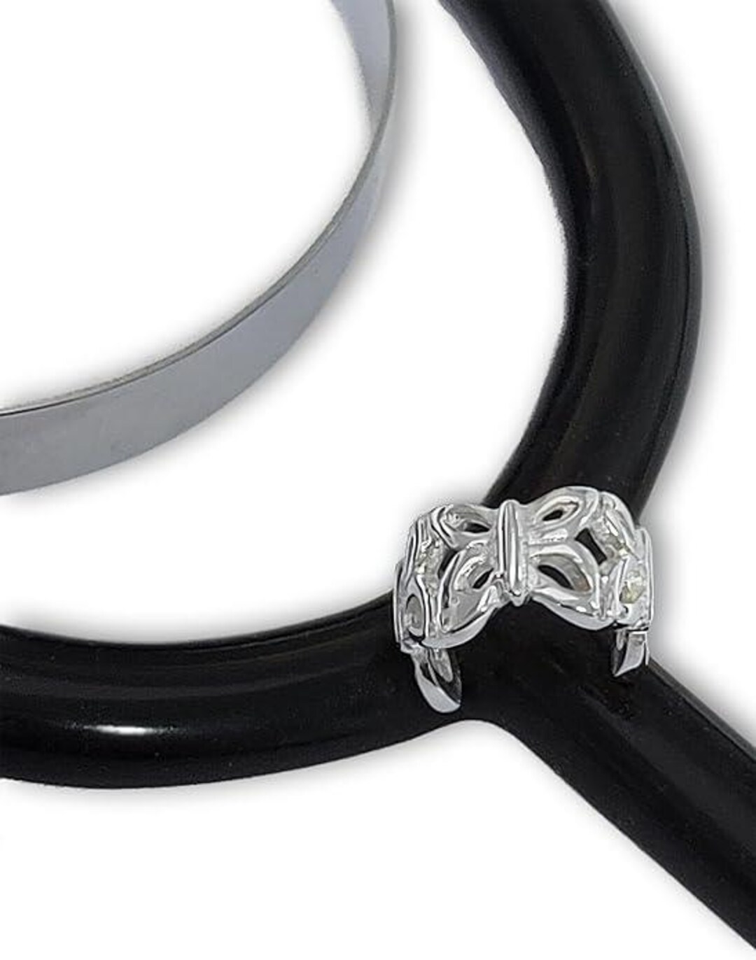 Butterfly Stethoscope Charm - Pewter Pendant, Stainless Steel Chain - Etsy