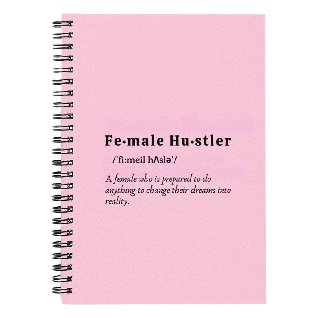 Female Hustler Empowering Spiral Notebook for Dream Chasers ...