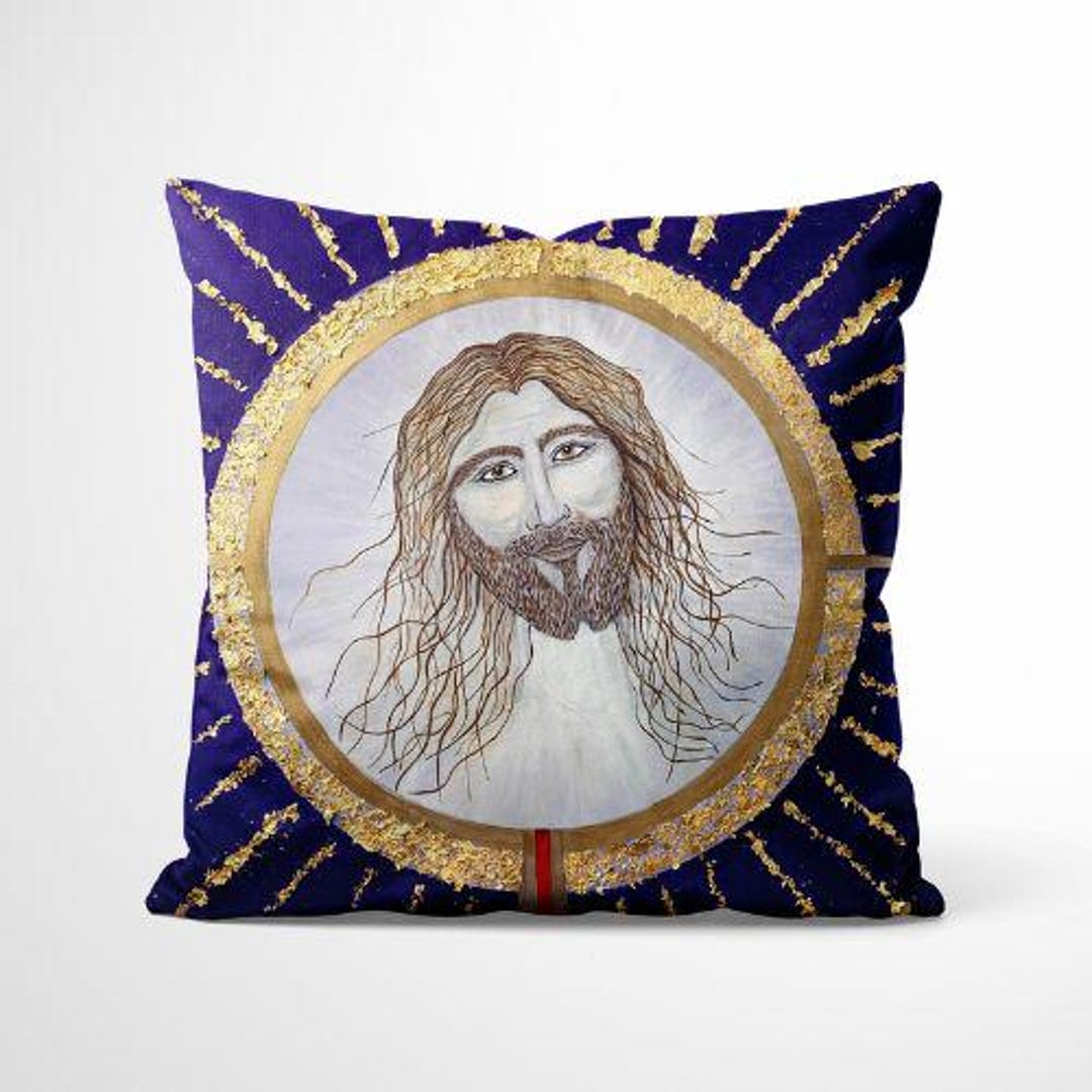 YESHUA EUCHARIST Velvet Cushion Cover for Sofa, Bed, or Armchair J ...