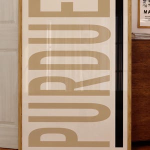 Retro Purdue Print Art Boilermaker Fan Cave Gift Wall Vintage Retro Art ...