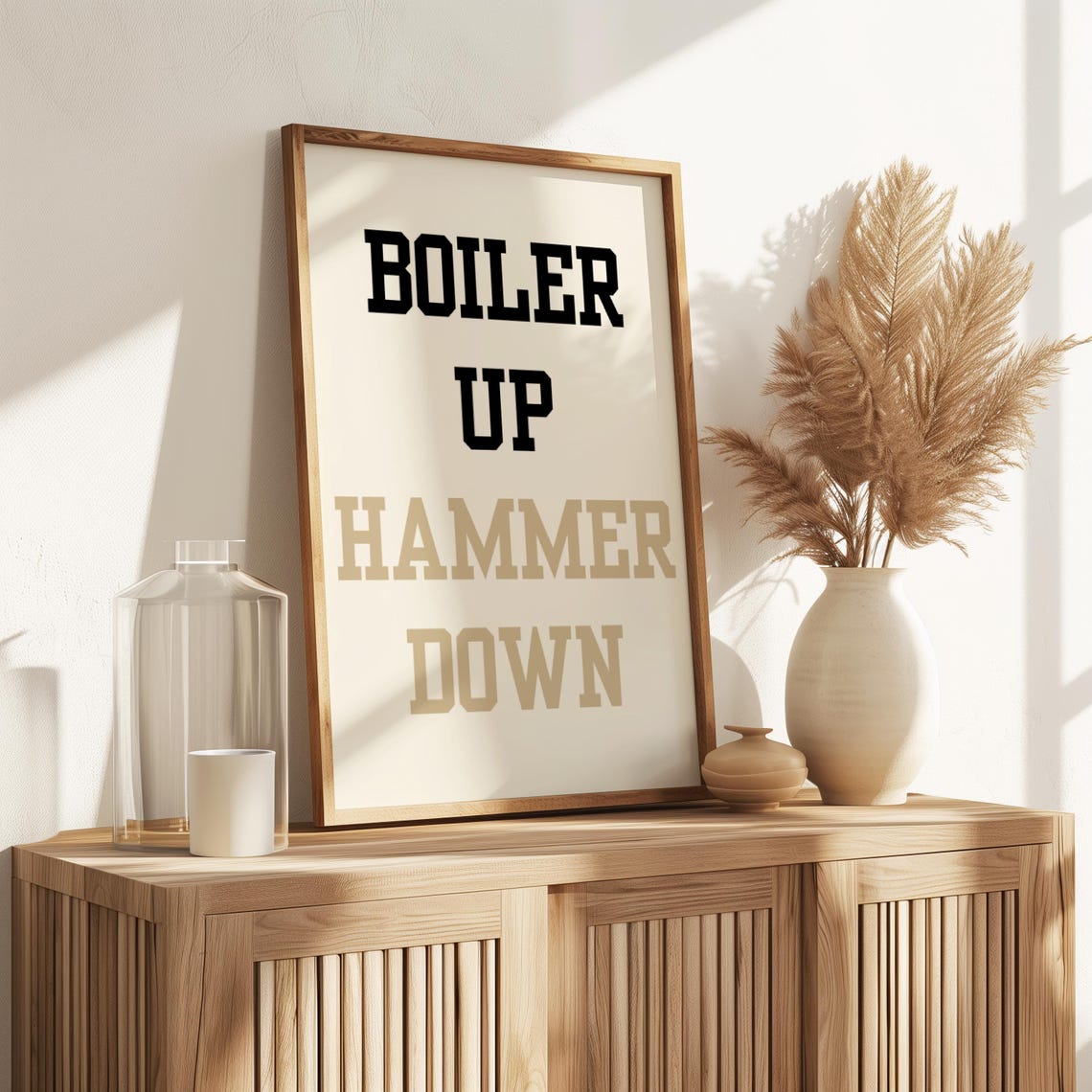 Boiler up Hammer Down Purdue Print Apartment Purdue Wall Art Purdue ...