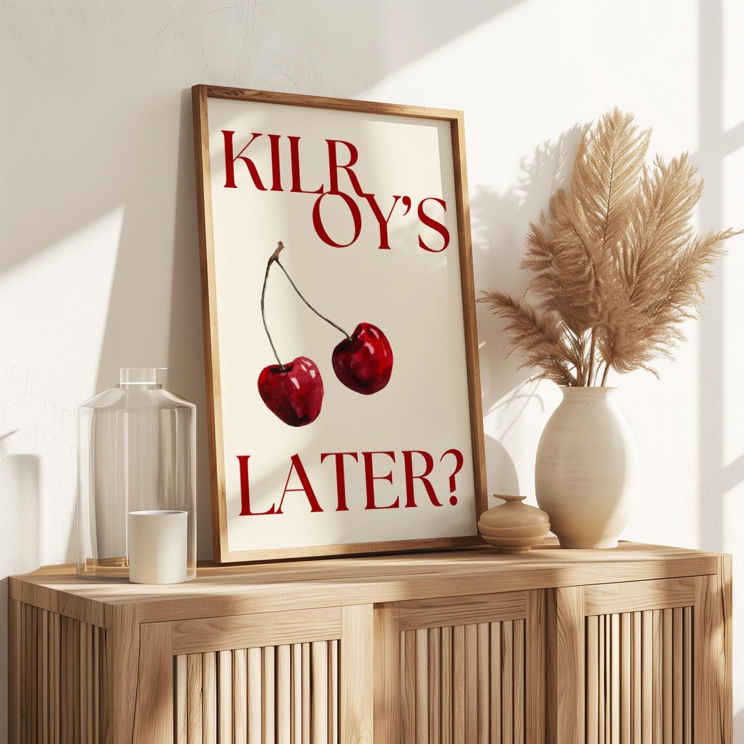 Kilroys IU Print Hoosier Poster Indiana University Gift IU Trendy Wall ...