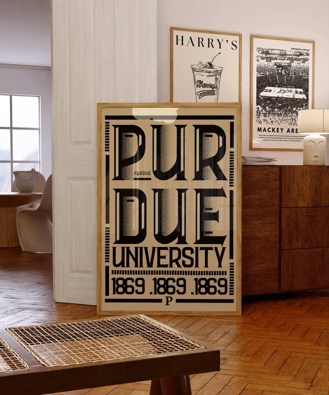 Vintage Purdue University Poster Purdue Print Vintage Alumni Gift Idea ...