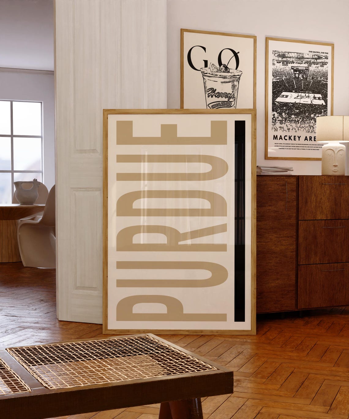 Retro Purdue Print Art Boilermaker Fan Cave Gift Wall Vintage Retro Art ...