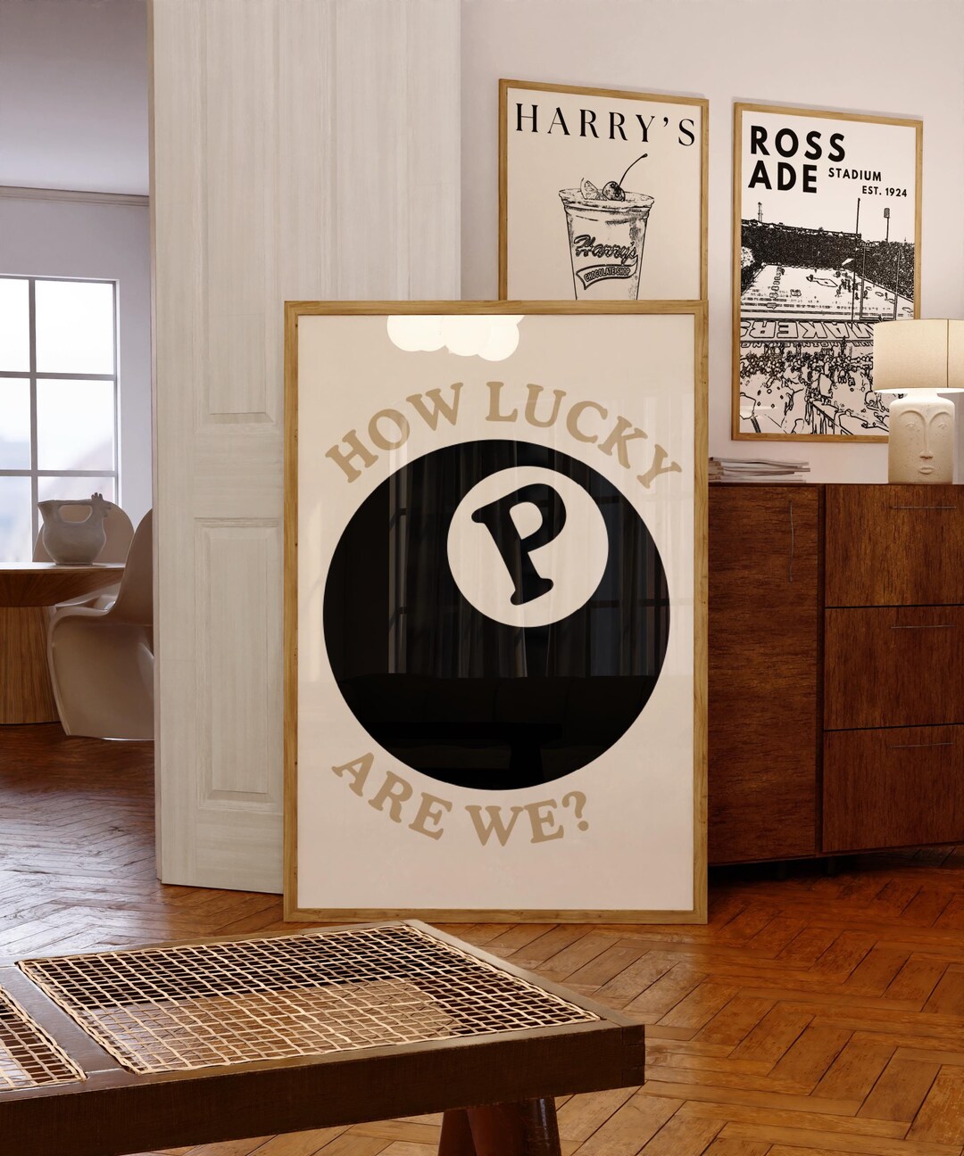 Purdue Print How Lucky Are We 8 Ball Trendy Boilermaker Fan Apartment ...