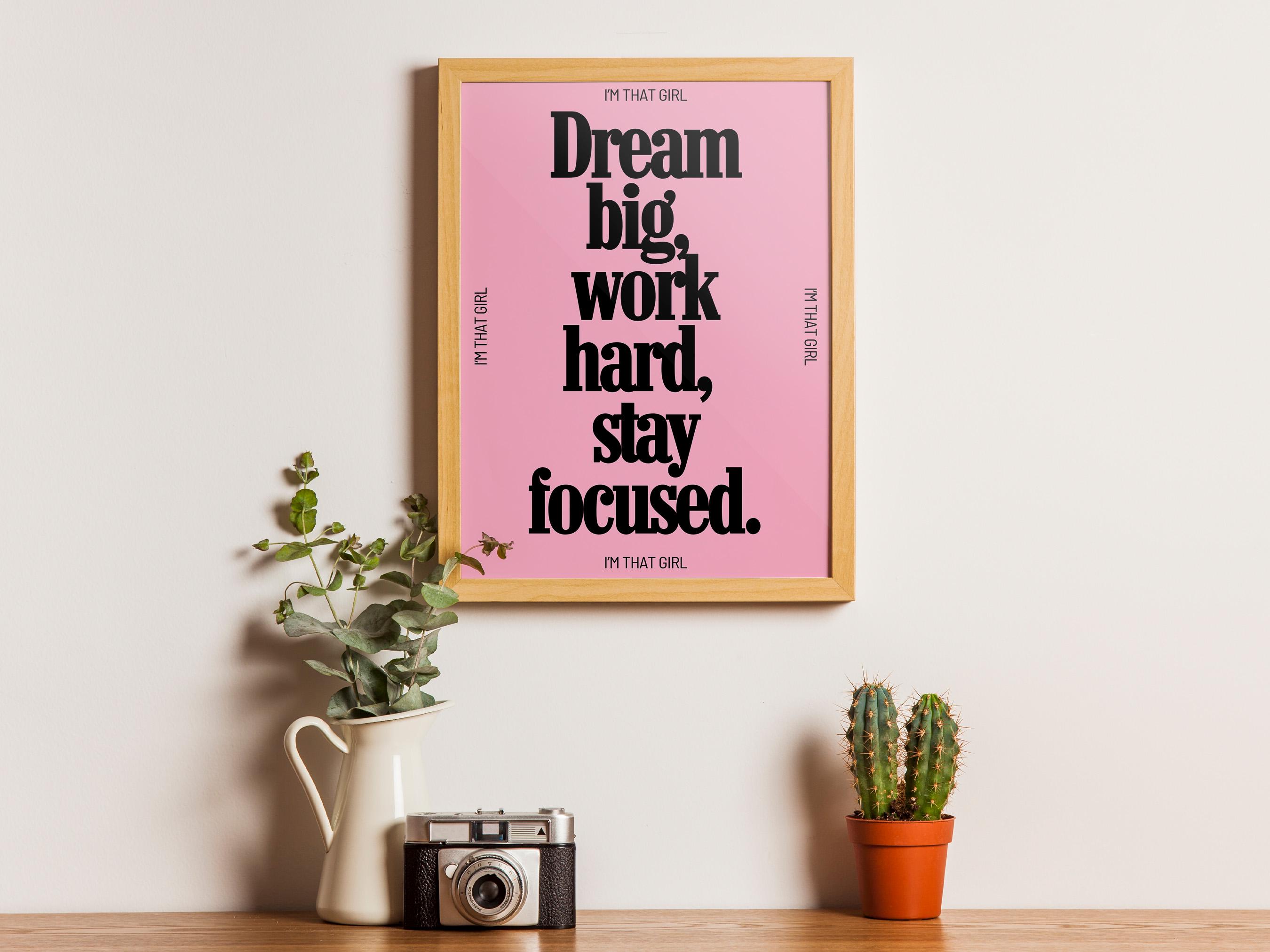 Boss Babe Girl Boss Women CEO Pink Peach Office Room Wall Art Poster ...