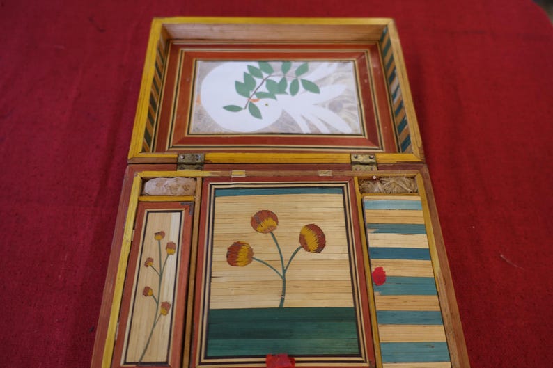Straw Marquetry Box, Convict Work - Etsy