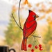 Stained Glass Bird Window Suncatcher Hanging: Perfect Birthday Gift for ...