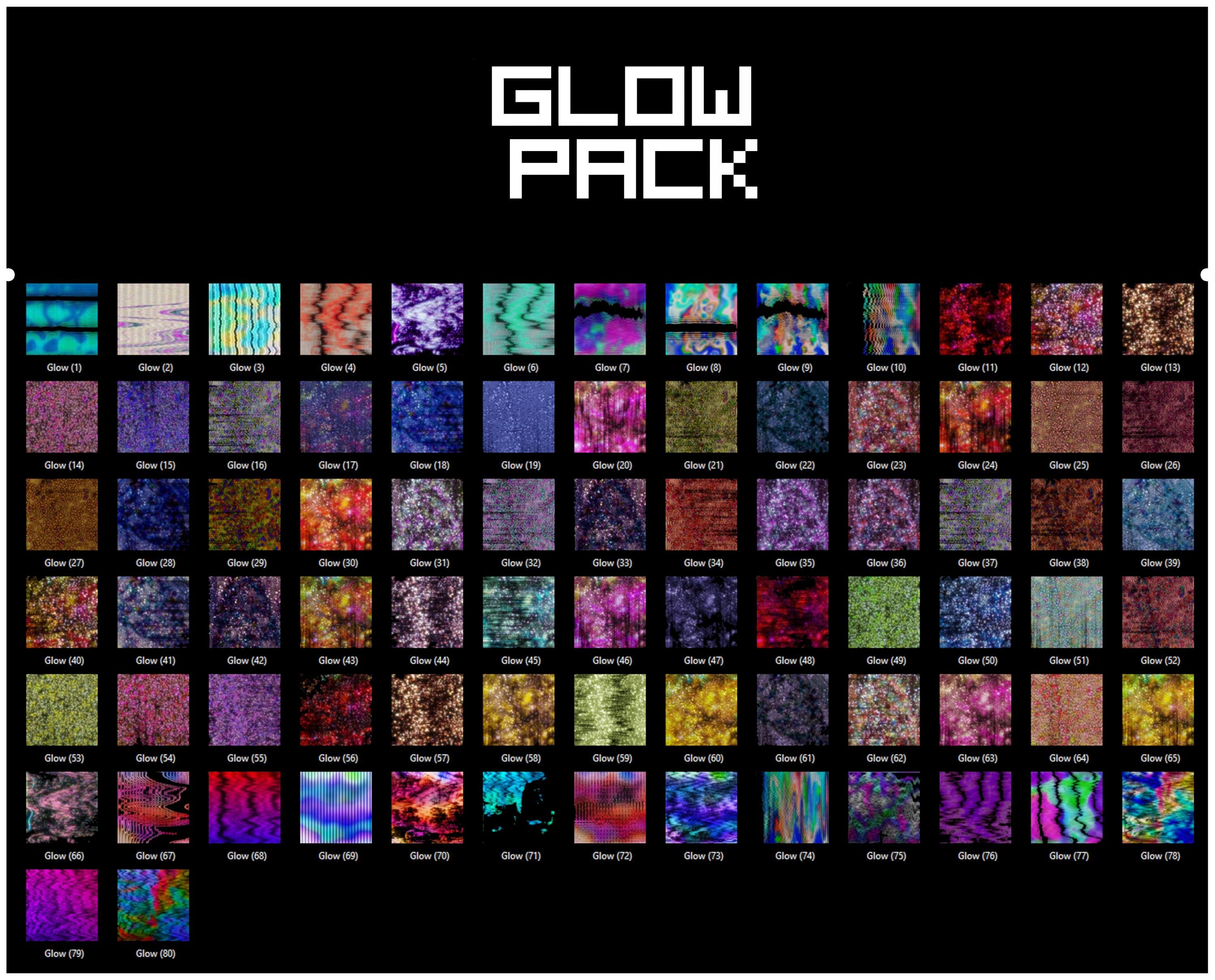 180 Glitch Overlays With CRT Effect - Etsy