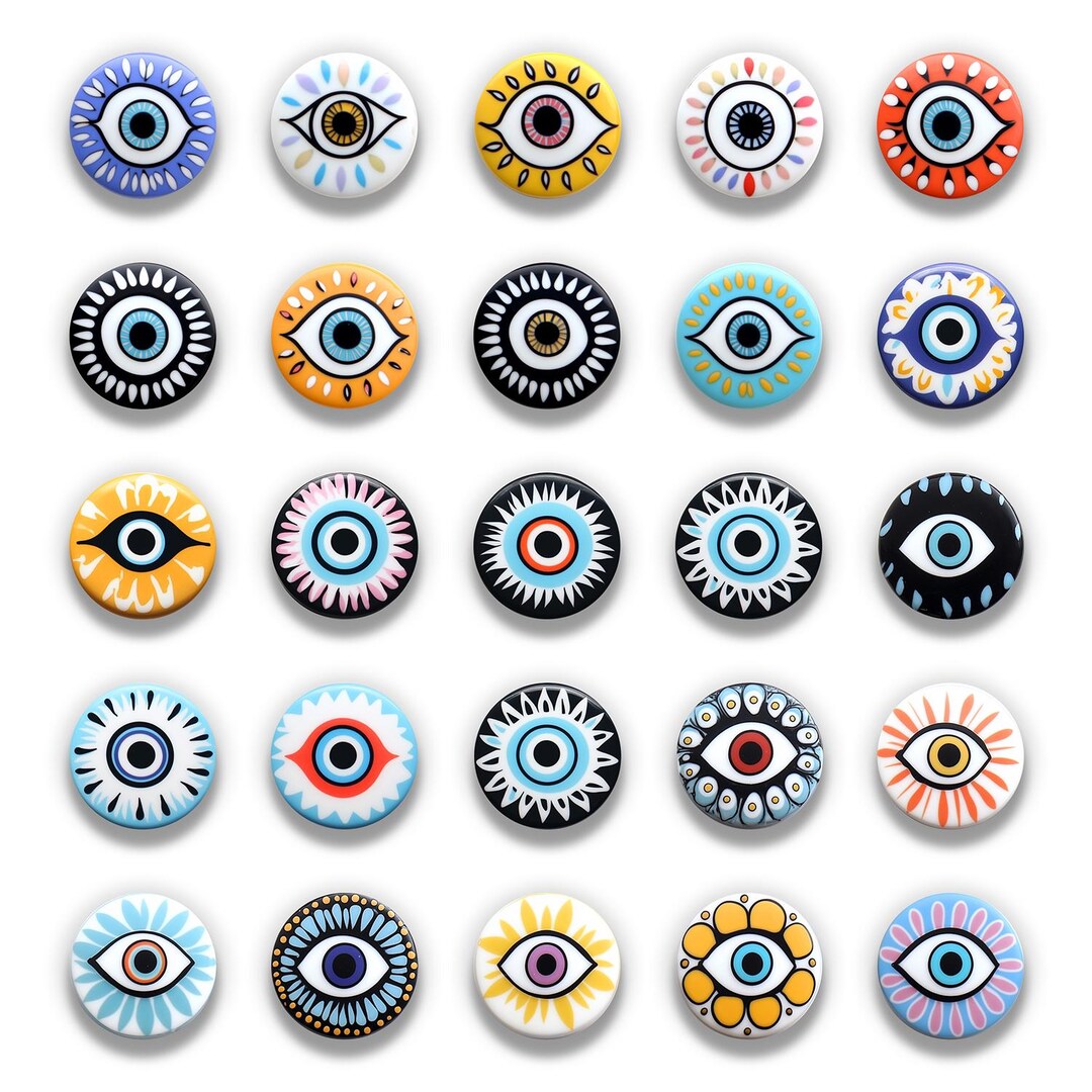 25 Evil Eye Instagram Highlight Covers | Colorful Glass Evil Eye Beads ...