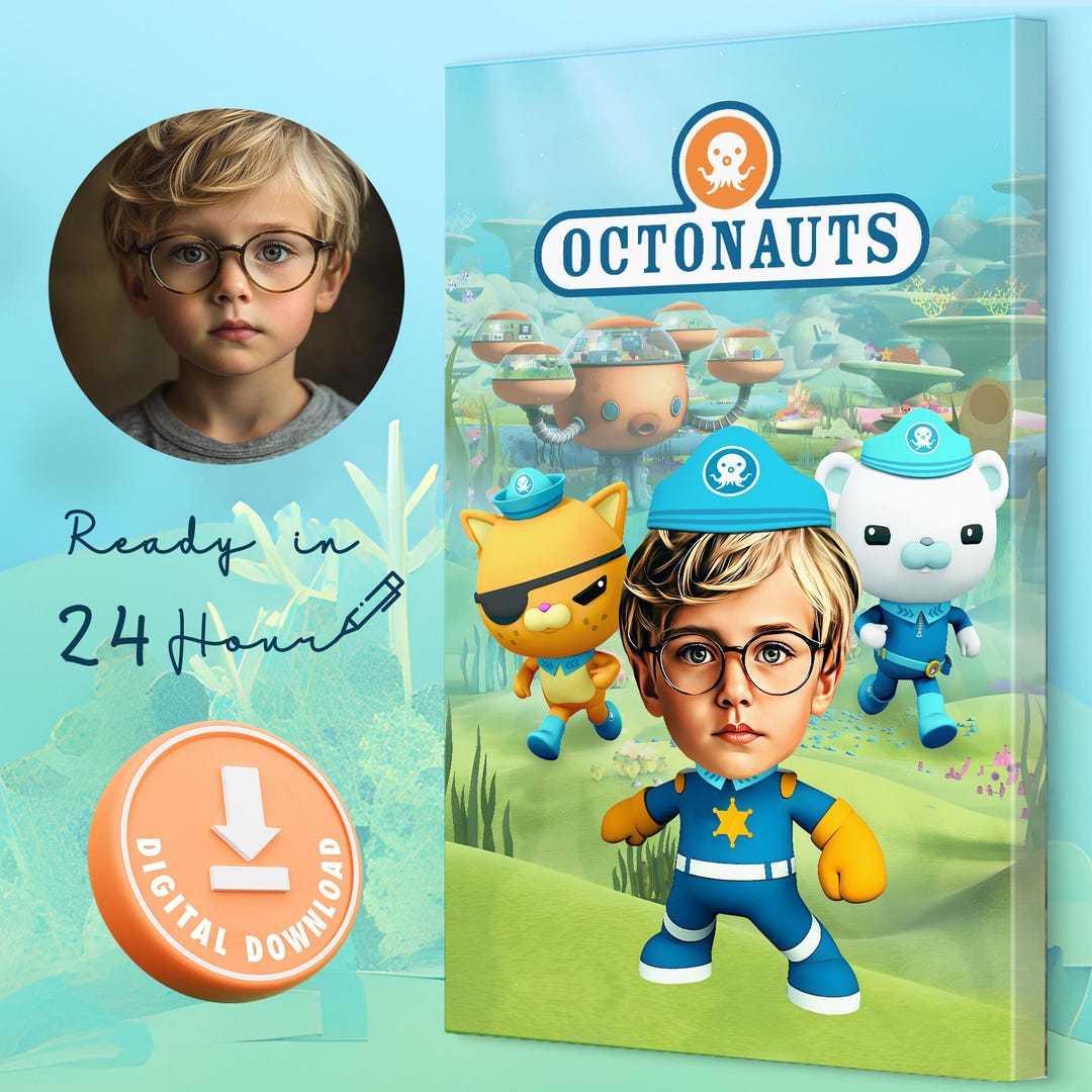 Custom Octonauts Portrait From Photo Custom Boy and Girl Portrait ...