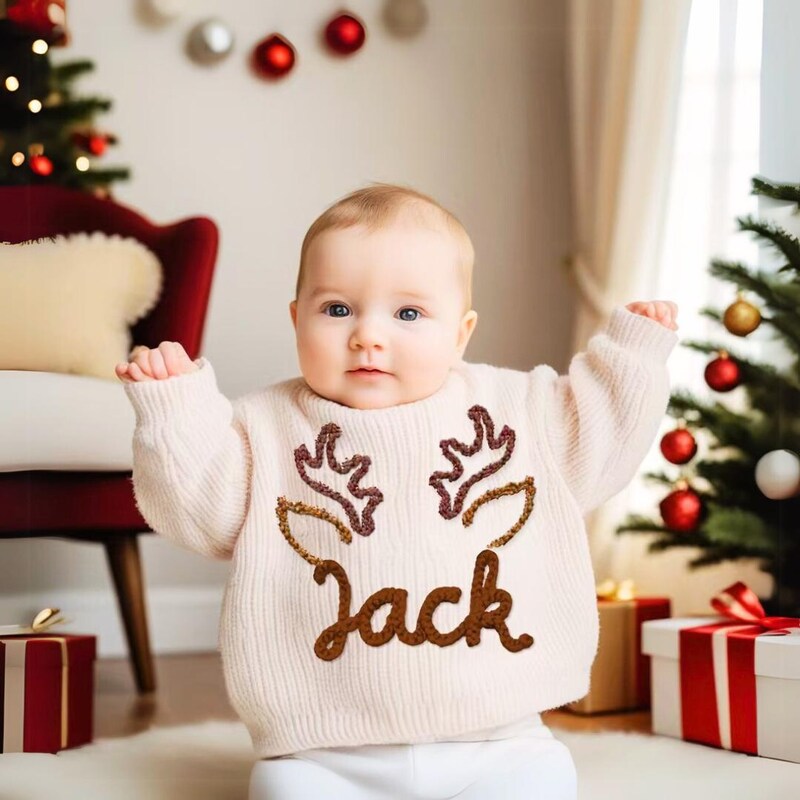 Reindeer Sweater - Etsy