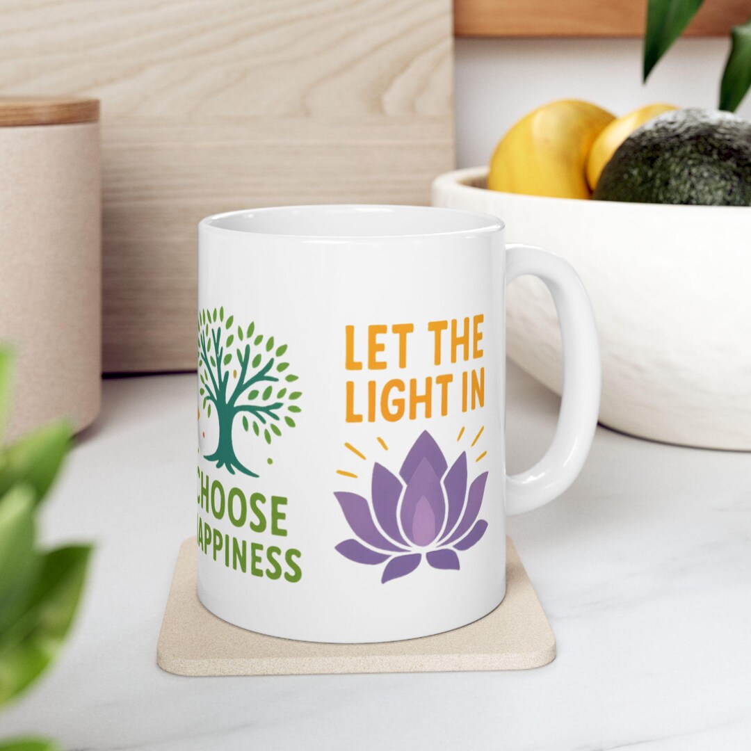 Mindfulness Coffee Mug: Inspirational Yoga Gift, Meditation Mantra - Etsy