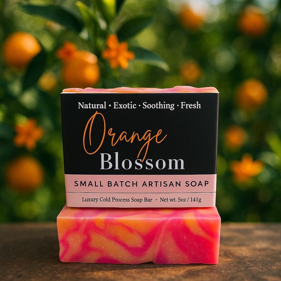 Orange Blossom Soap: Vegan Cold Process Soap Bar - Etsy