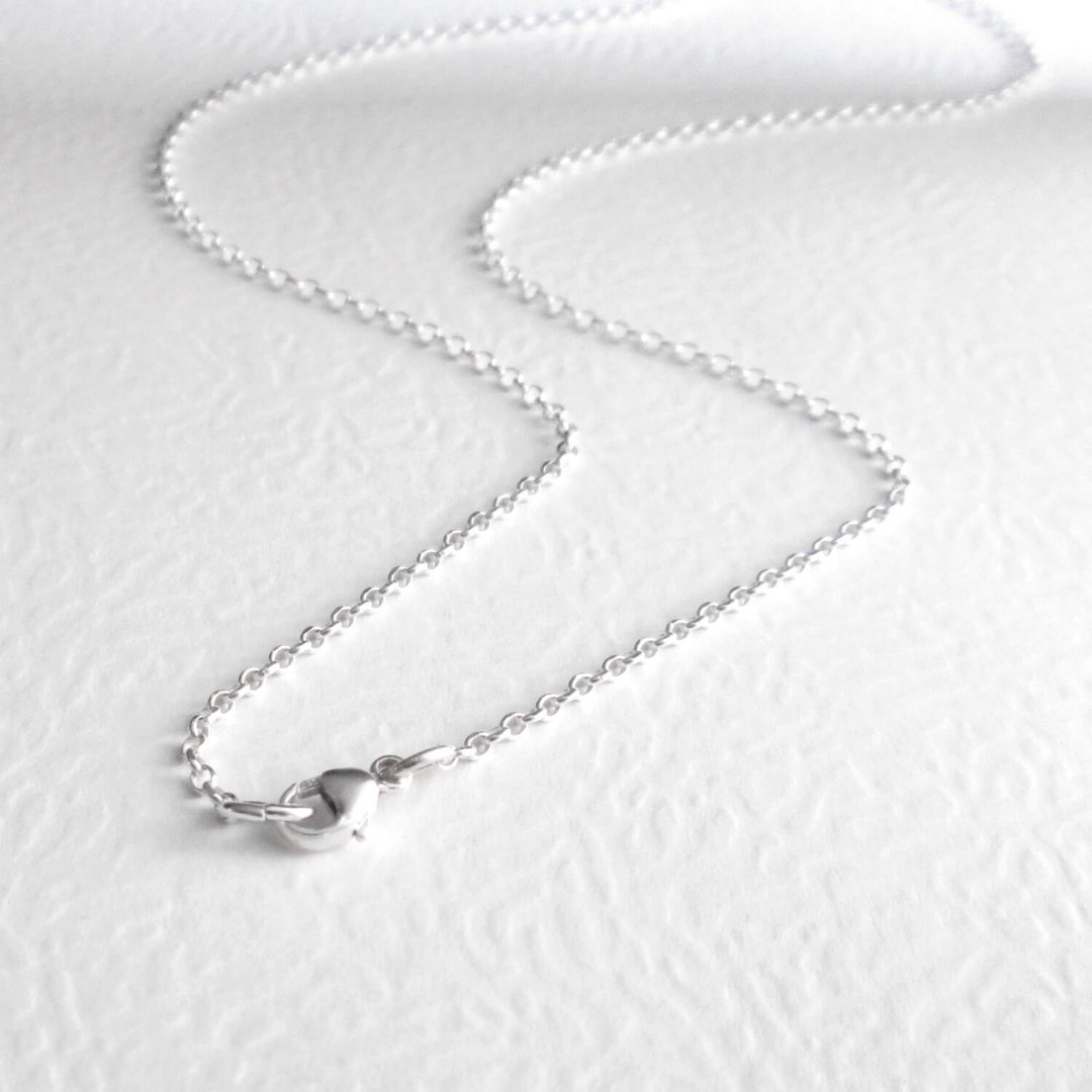 30 Inch Long Necklace Chain, 76 Cm Sterling Silver Chain, Rolo Links - Etsy