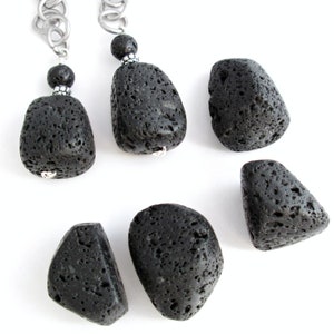 Black Lava Rock Key Chain Gift for Men Basalt Stone Key - Etsy