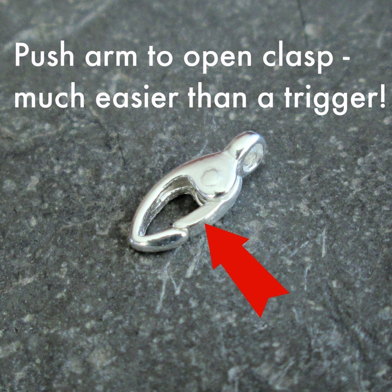 Self Closing Sterling Silver Clasp No Trigger Disability - Etsy