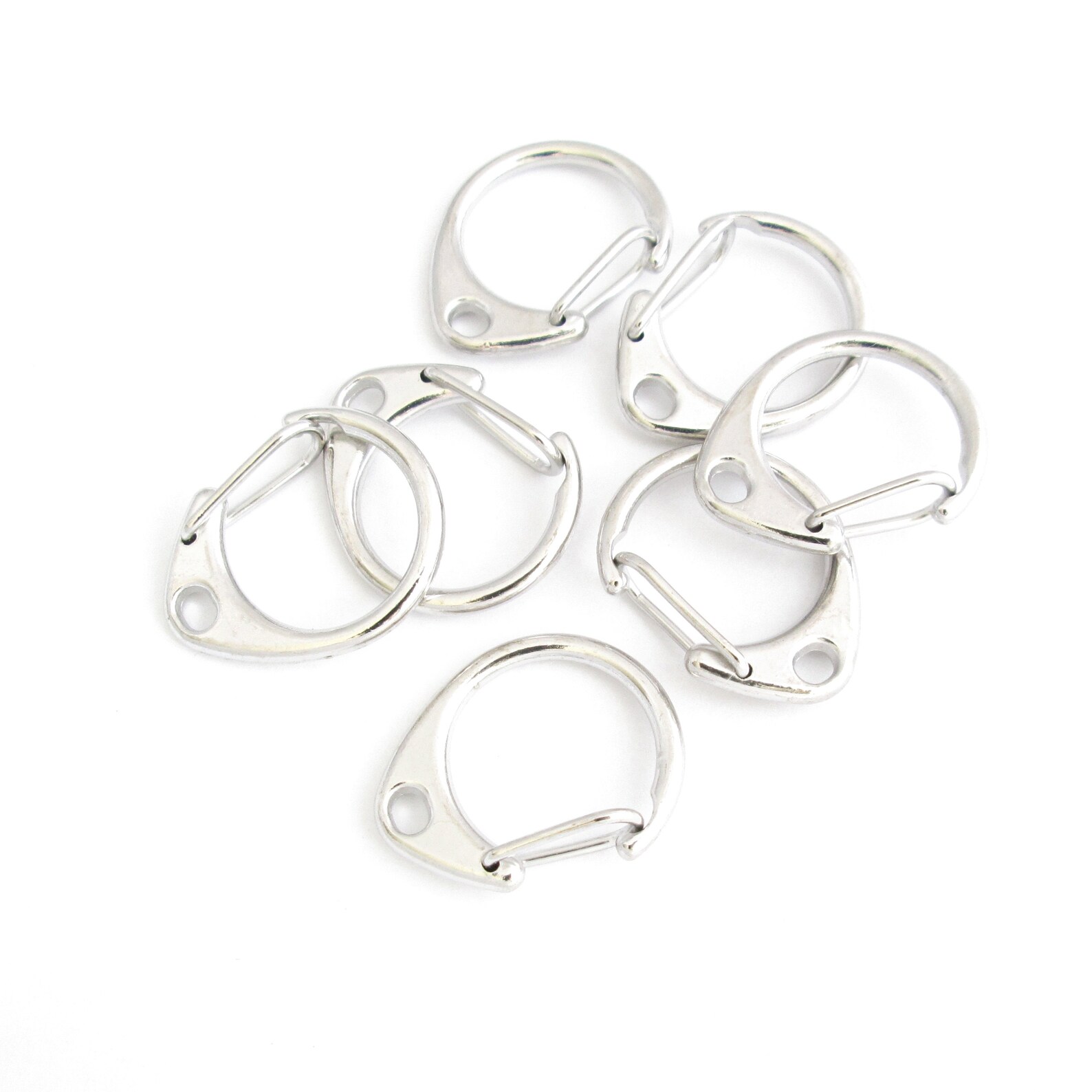 Self Closing Key Rings, Silver Hook Clasps, 27 Mm, 3 or 10 - Etsy