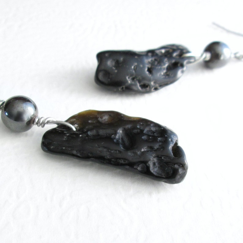 Genuine Tektite Earrings Meteorite Impact Shooting Stars - Etsy
