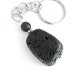 Black Lava Rock Key Chain Gift for Men Basalt Stone Key - Etsy