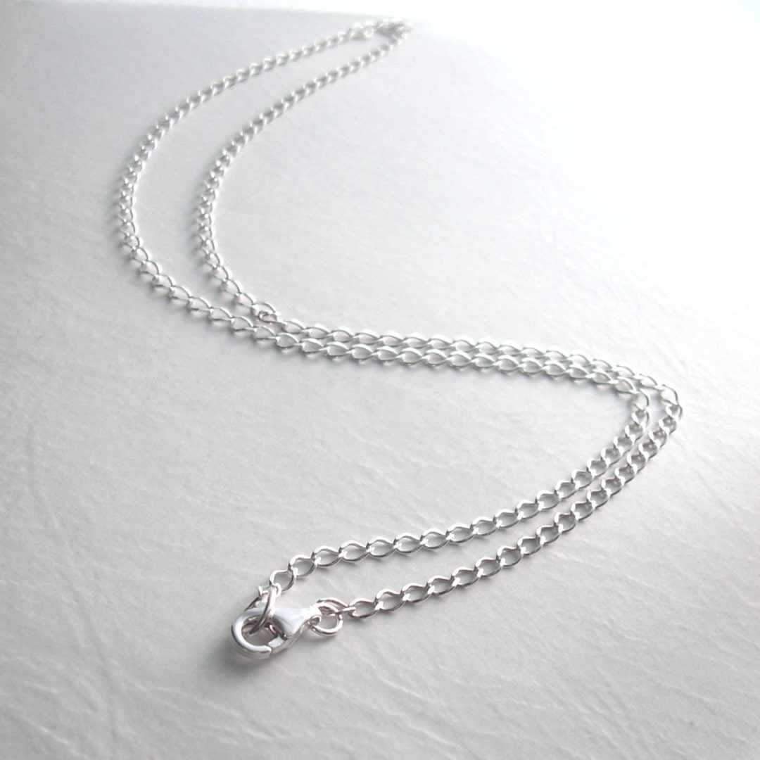 30 Inch Sterling Silver Chain, 76 Cm Long Chain, Finished Chain for ...
