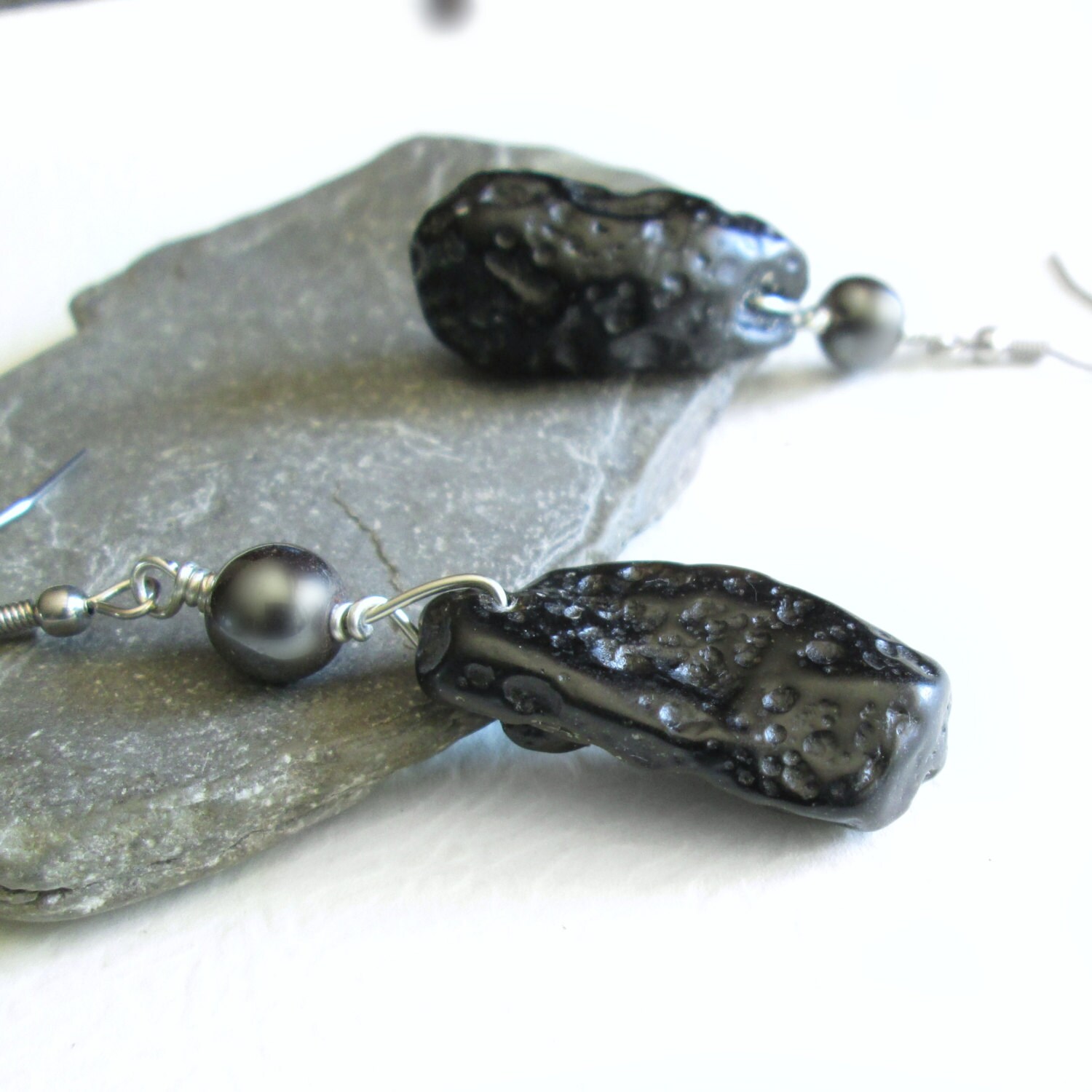 Genuine Tektite Earrings Meteorite Impact Shooting Stars - Etsy