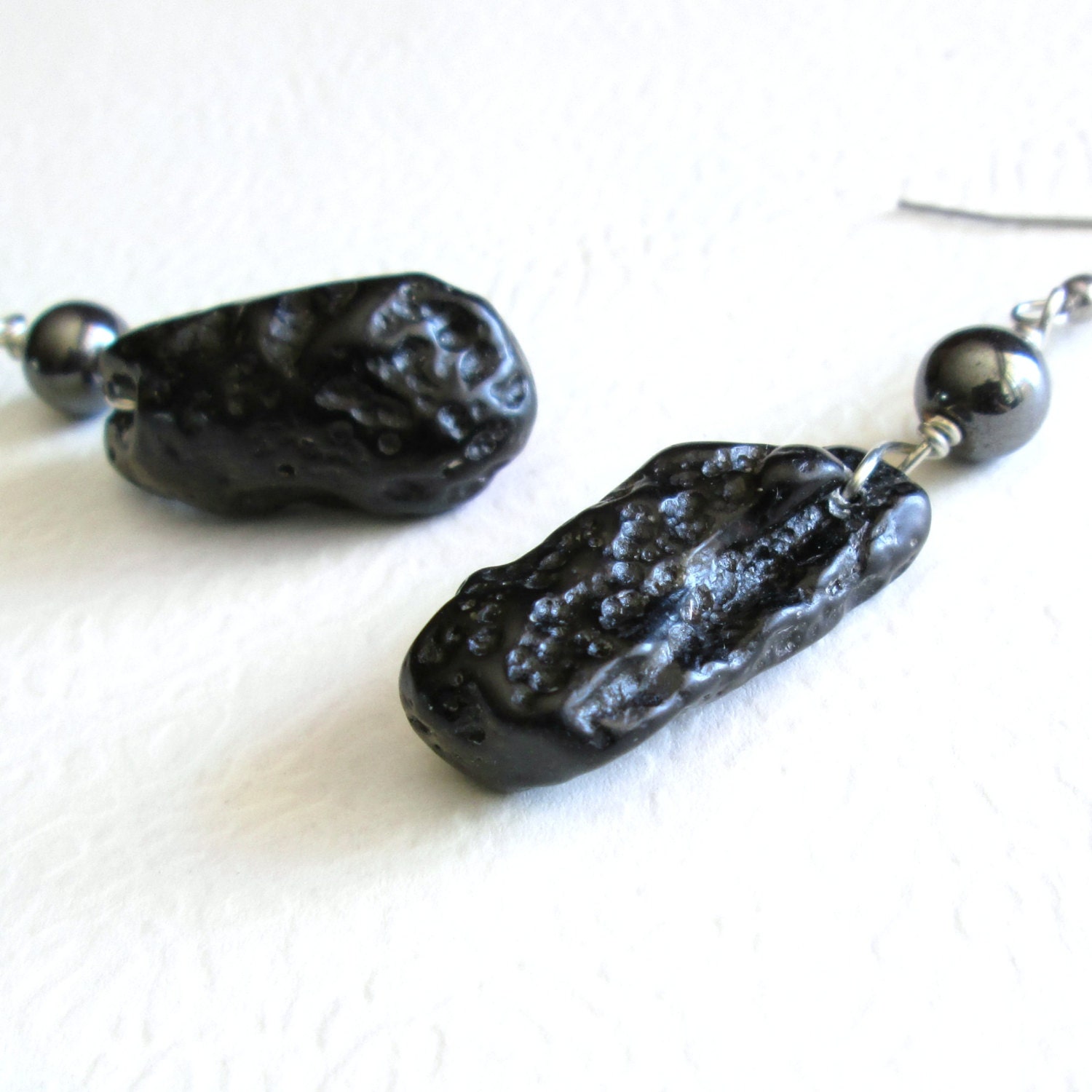 Genuine Tektite Earrings Meteorite Impact Shooting Stars - Etsy