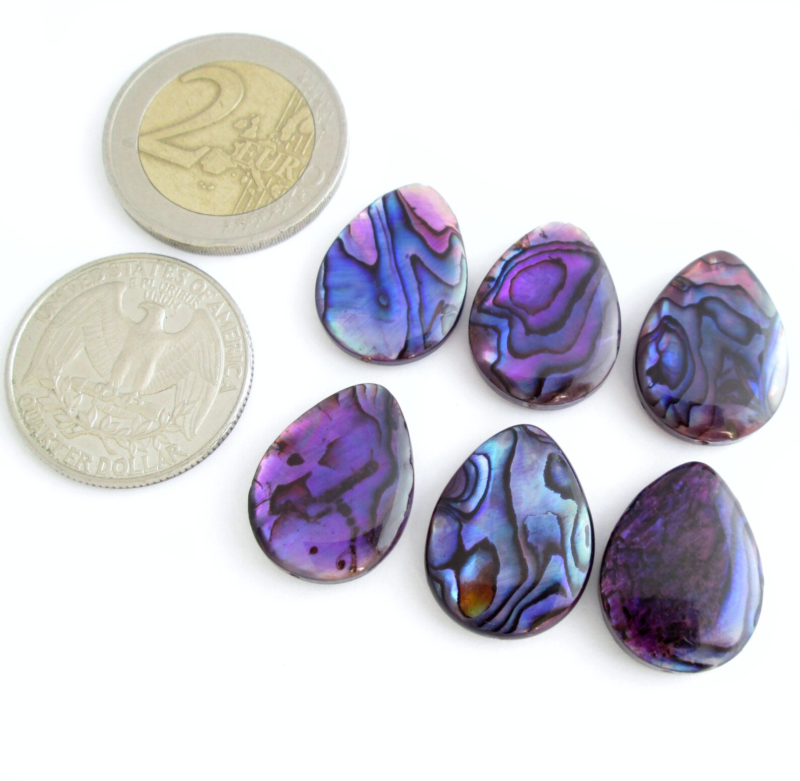 Purple Abalone Shell Pendant Seashell Necklace Grape | Etsy