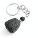 Black Lava Rock Key Chain Gift for Men Basalt Stone Key - Etsy