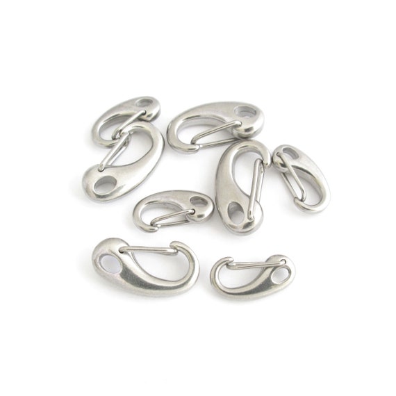 Stainless Steel Self Closing Clasps 15 or 19 Mm Triggerless - Etsy