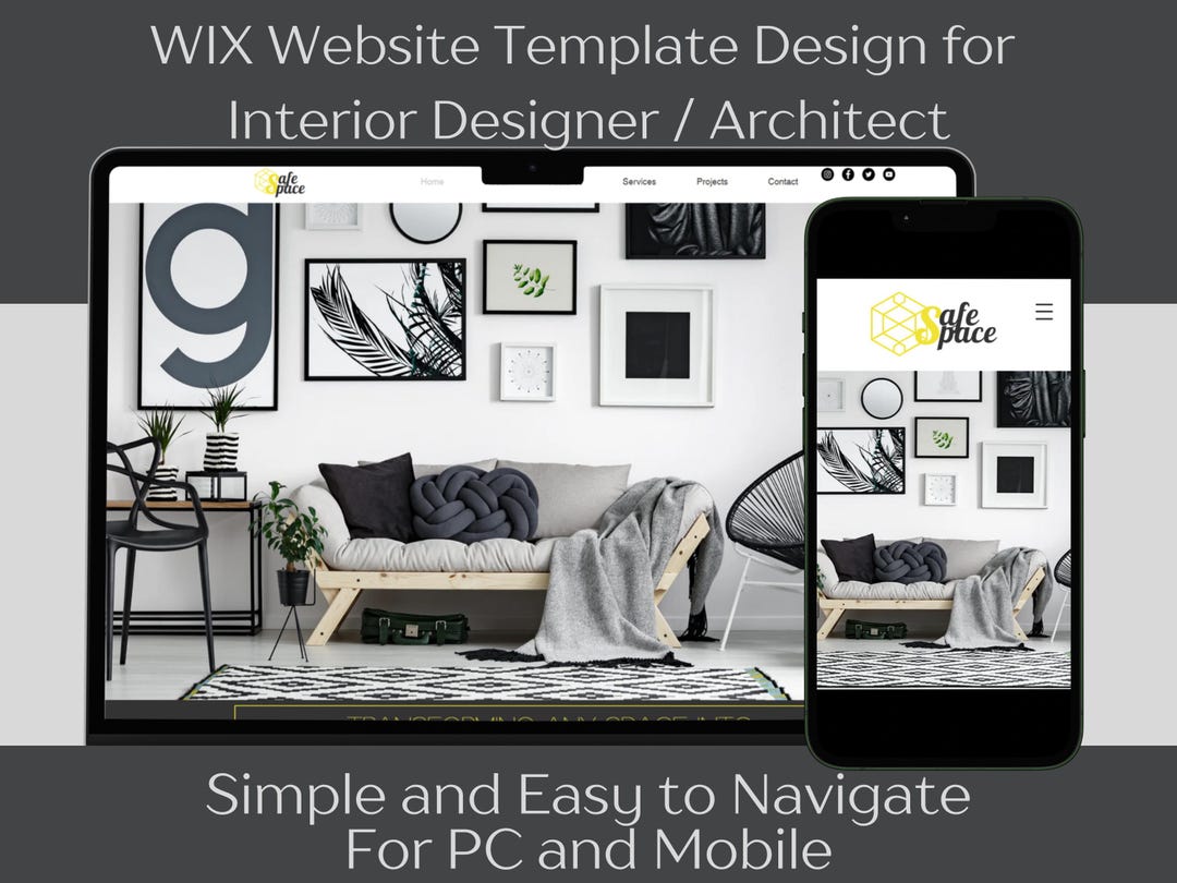 Interior Designer Wix Website Template Architect Wix Design Template ...