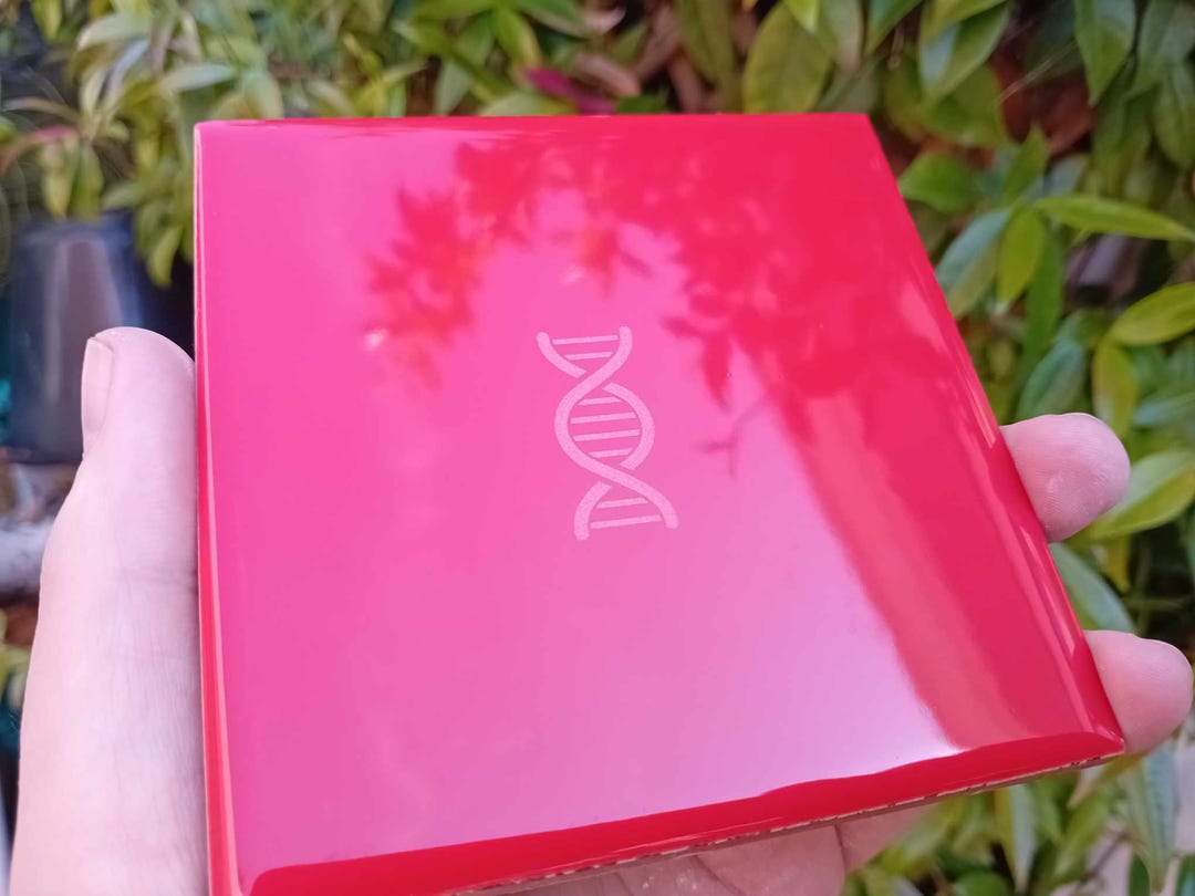 10cm X 10cm Ceramic Tile With DNA Strand Engraving, Ceramic Coaster ...