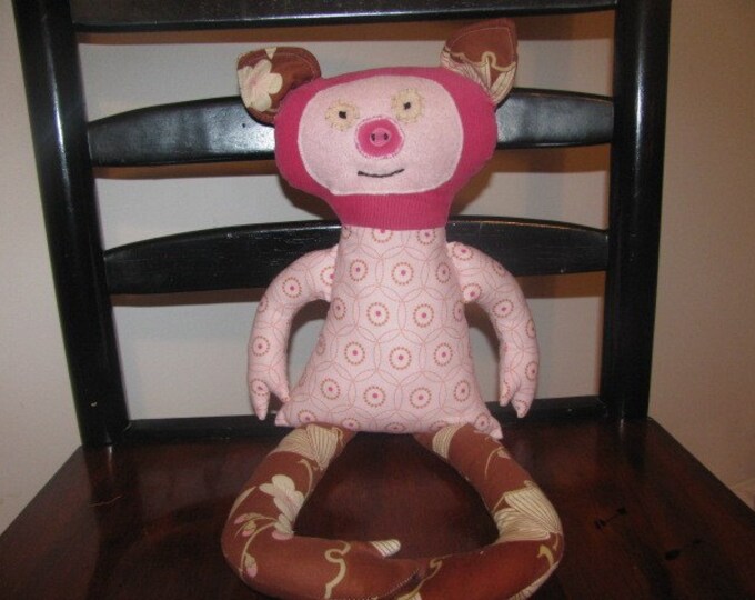 Little Pink Piggy Doll - Etsy