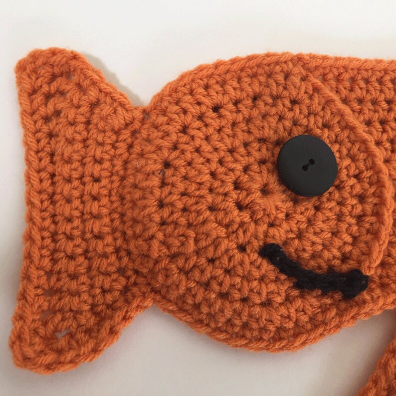 Little Fish Crochet Scarf Pattern PDF - Etsy