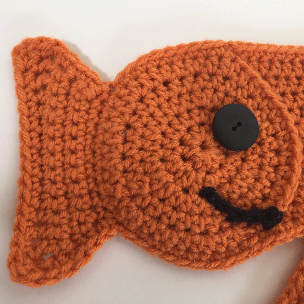 Little Fish Crochet Scarf Pattern PDF - Etsy