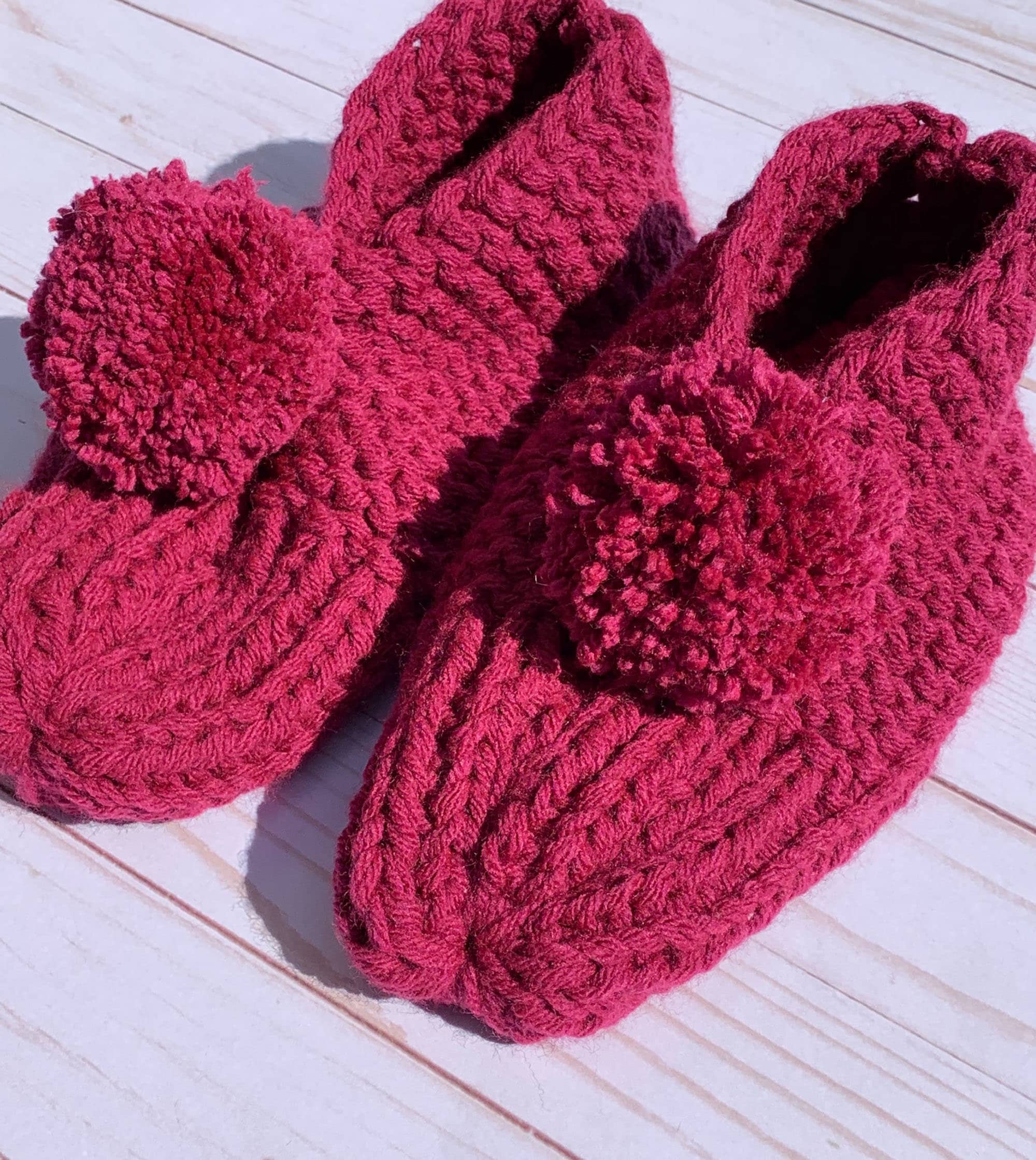 Vintage Knitted Slipper Pattern: Cozy DIY Knit Slippers (PDF Download ...
