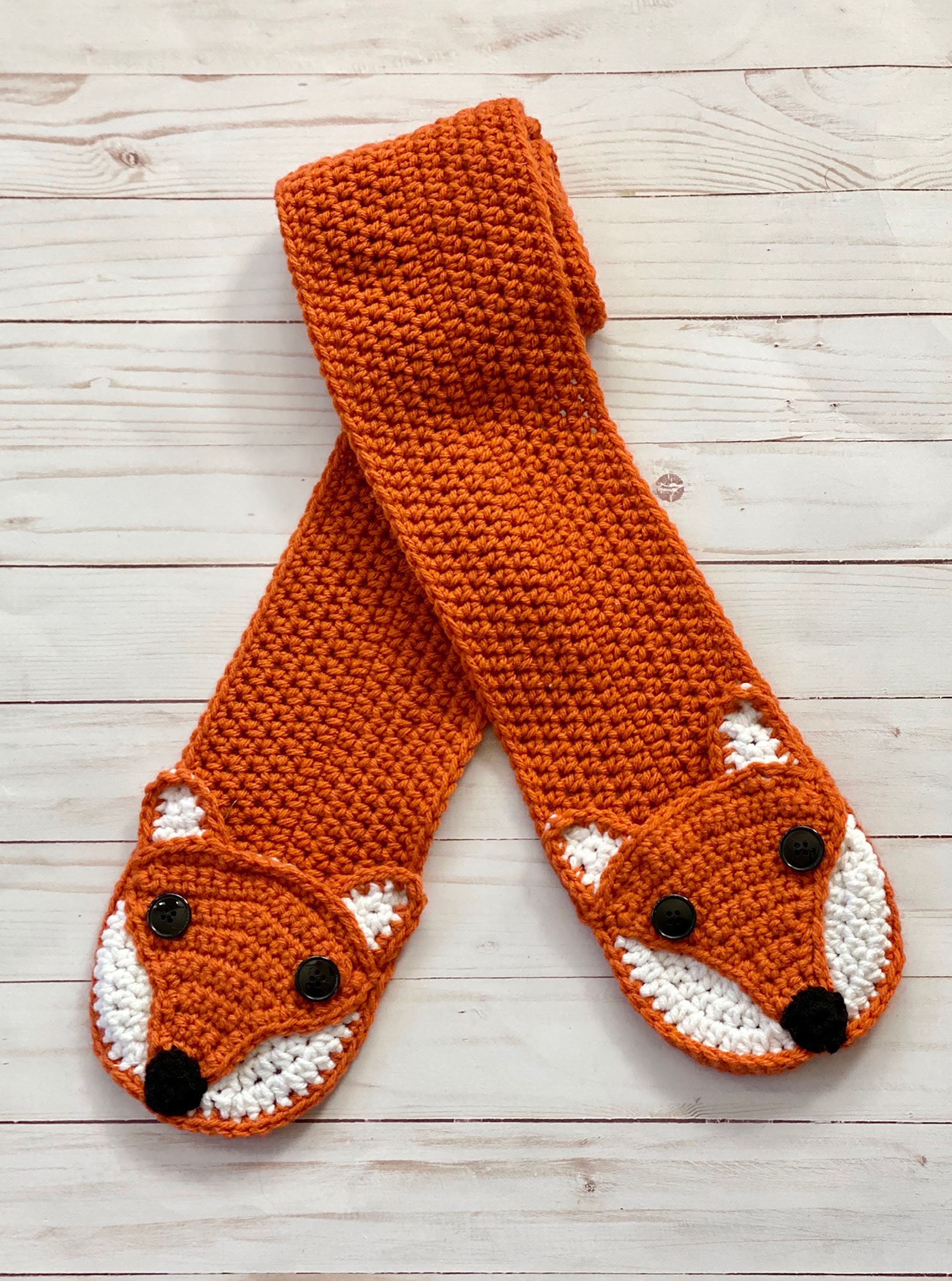 Fox Scarf Knitting Pattern