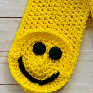 Smiley Face Emoji Scarf Crochet Pattern PDF - Etsy UK