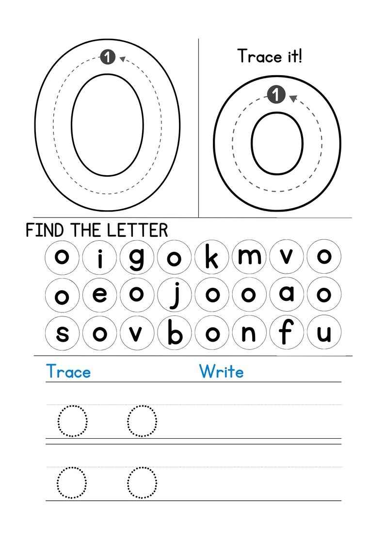Alphabet Tracing Worksheets-preschool and Kindergarten Teaching Kit ...