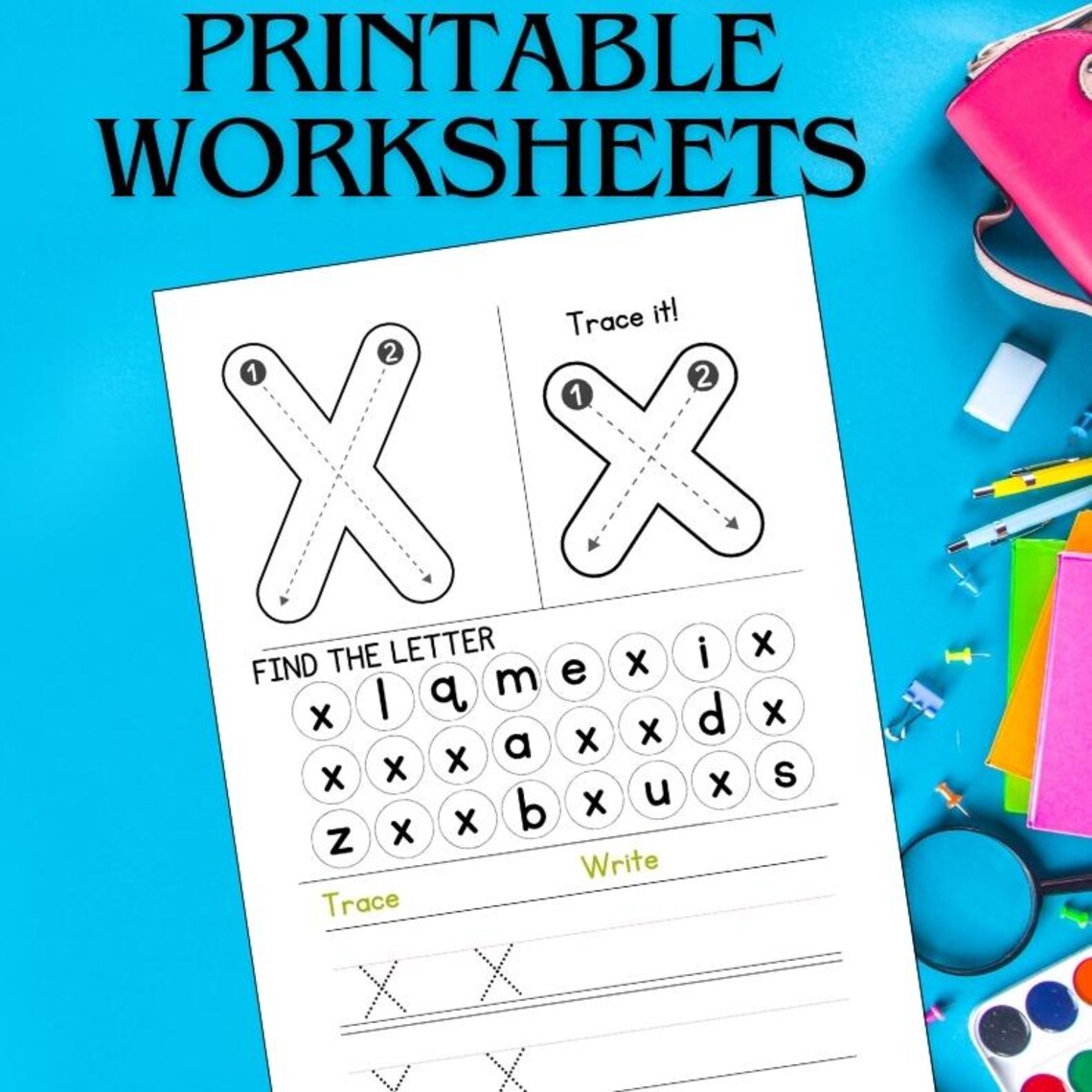 Alphabet Tracing Worksheets-preschool and Kindergarten Teaching Kit ...